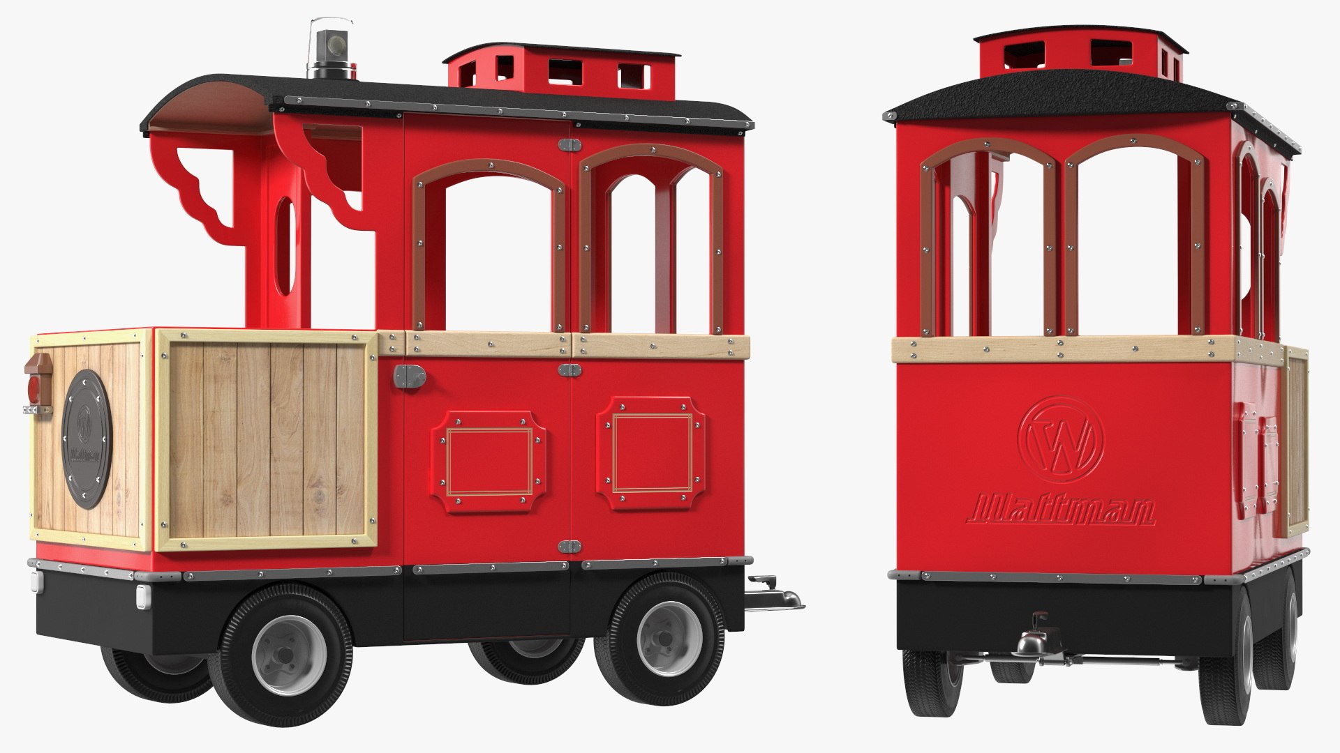 Red Railway Carriage Mini Express 3D model - TurboSquid 2056151