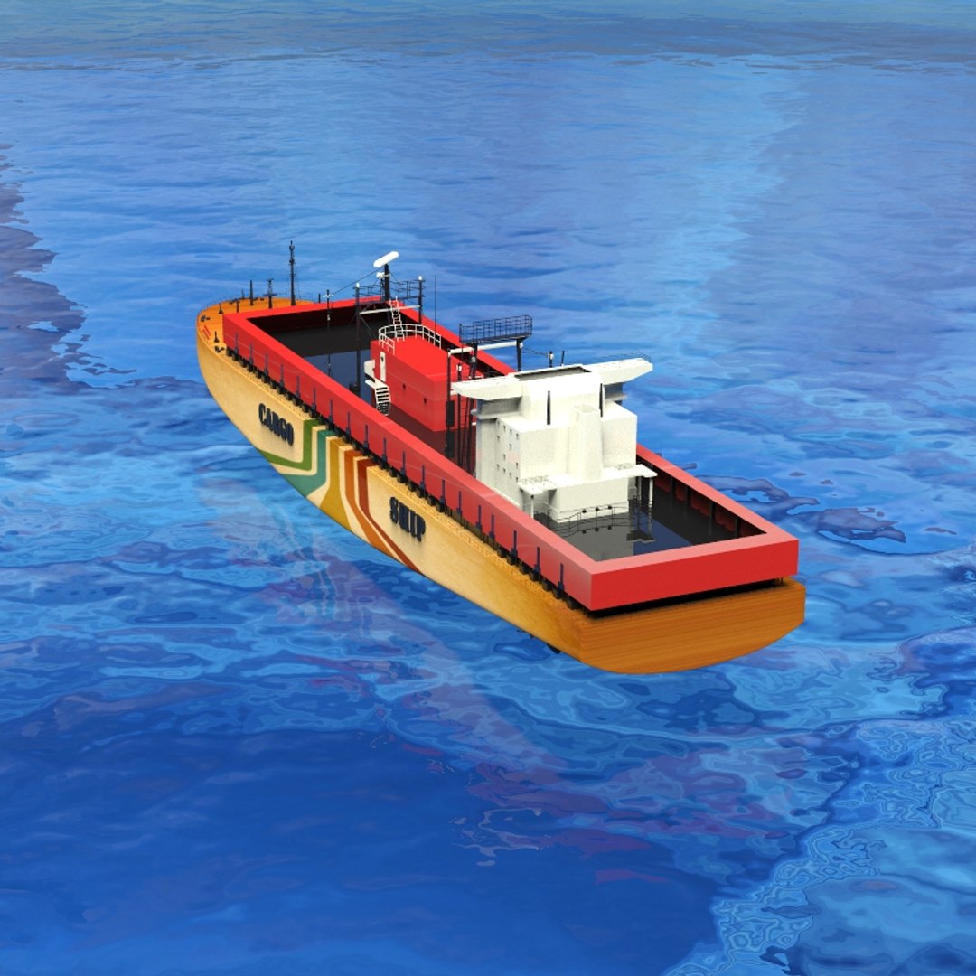 Cargo Ship 3D Model - TurboSquid 1384983