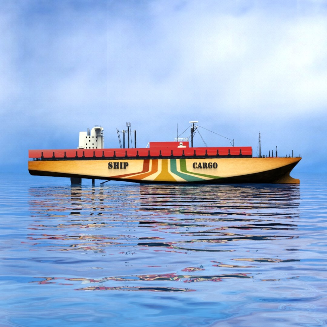 Cargo Ship 3D Model - TurboSquid 1384983