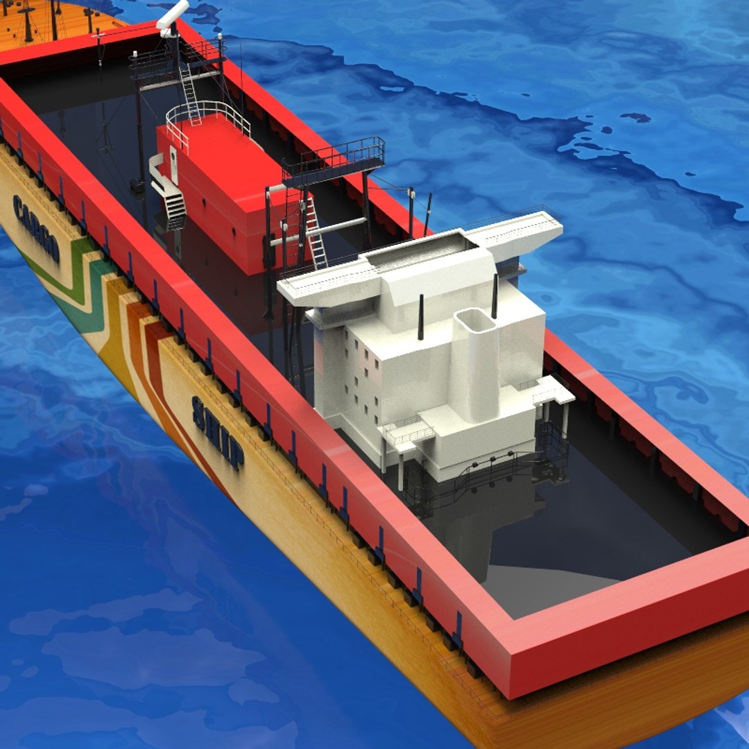Cargo Ship 3D Model - TurboSquid 1384983