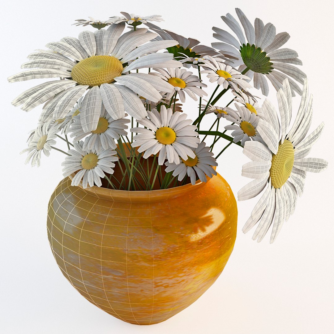 3d model flower bouquet