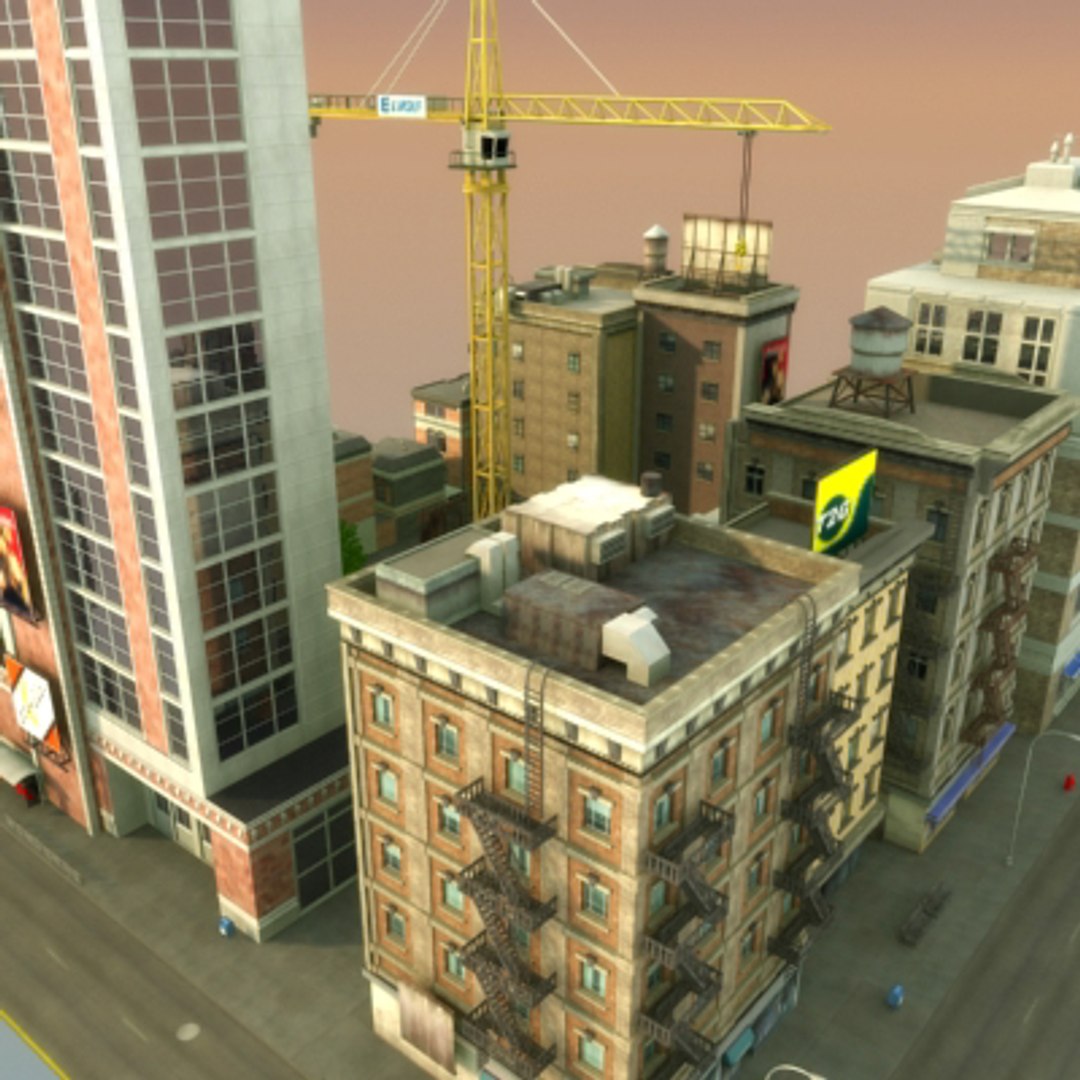 3ds max definition city block cityscapes