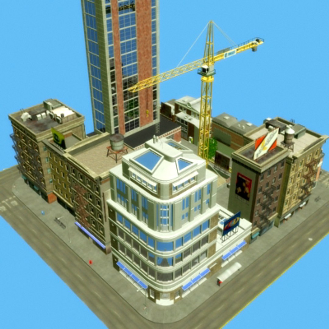 3ds max definition city block cityscapes