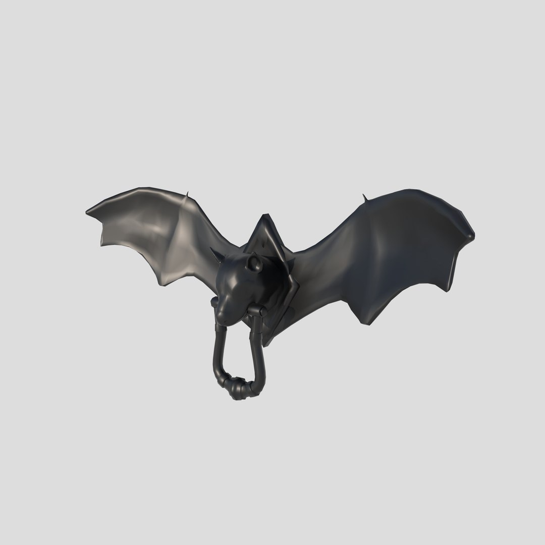 Bat Door Knocker Model - TurboSquid 2341748