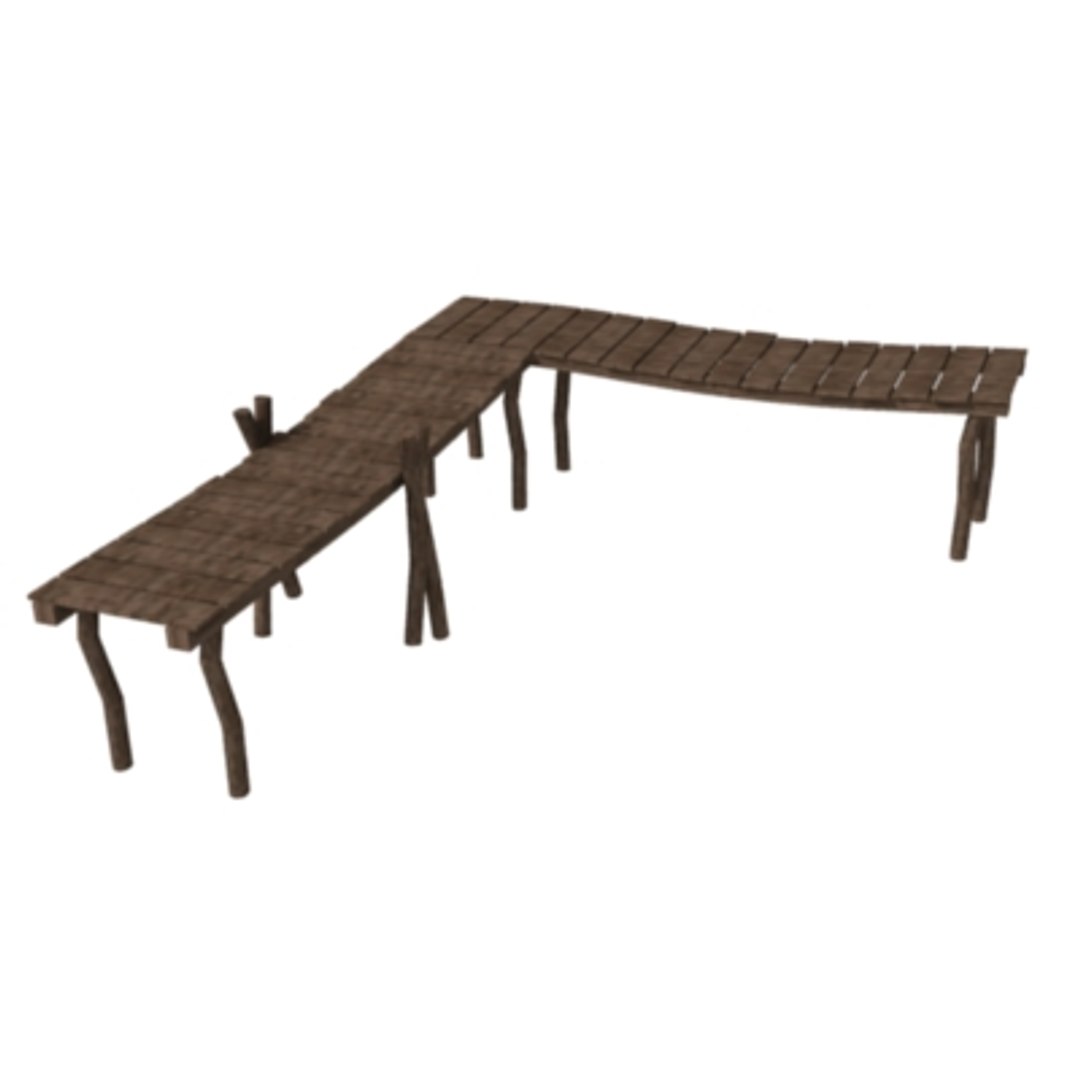 3d landing stage model