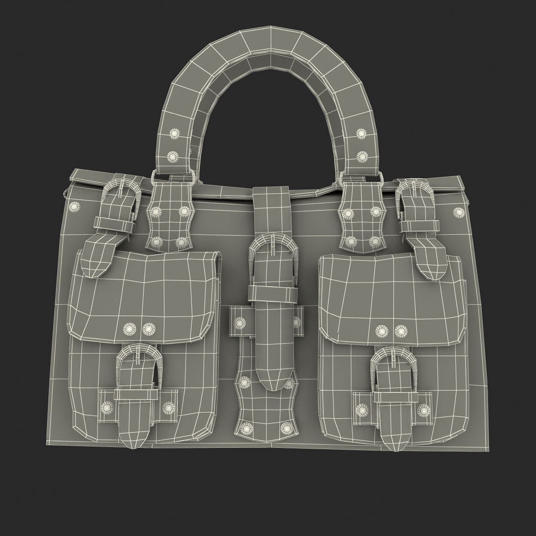 handbag accessories 3d model