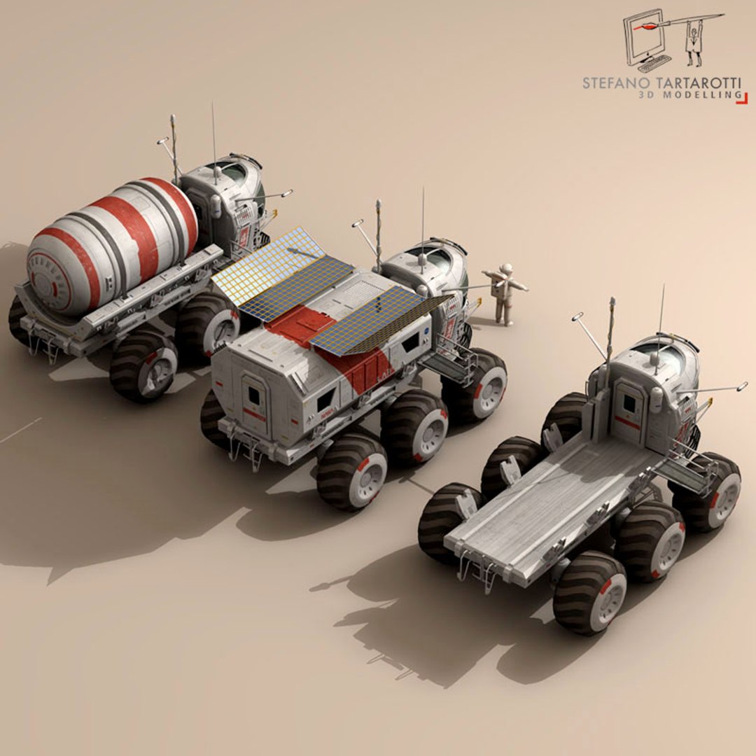 3d Fictional Lunar Vehicle