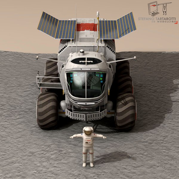 3d fictional lunar vehicle