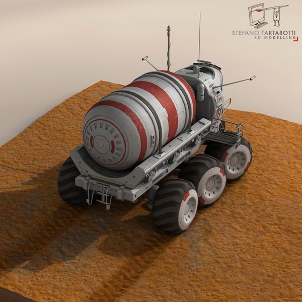 3d fictional lunar vehicle