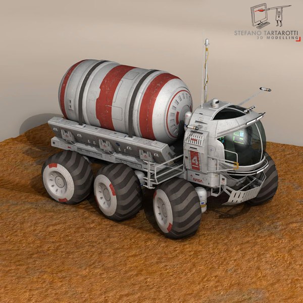 3d fictional lunar vehicle