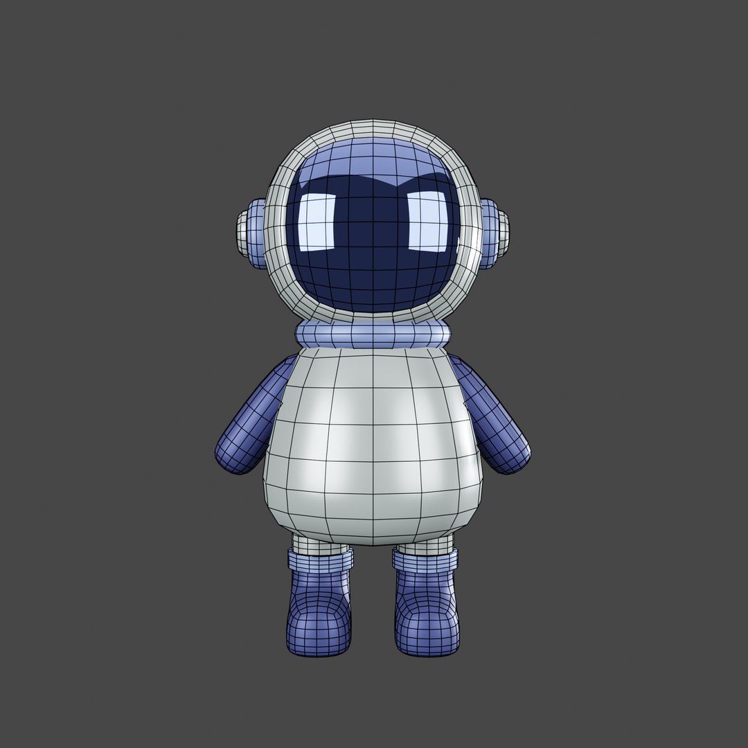 Cartoon Astronaut 3D Model - TurboSquid 1783318