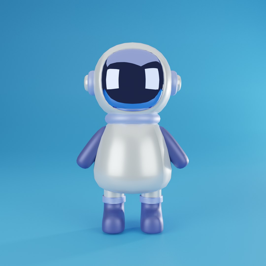 Cartoon Astronaut 3D Model - TurboSquid 1783318