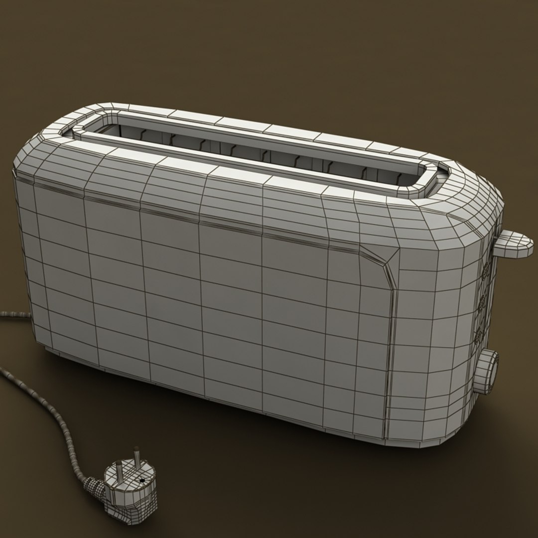 Toaster Toast 3d Model