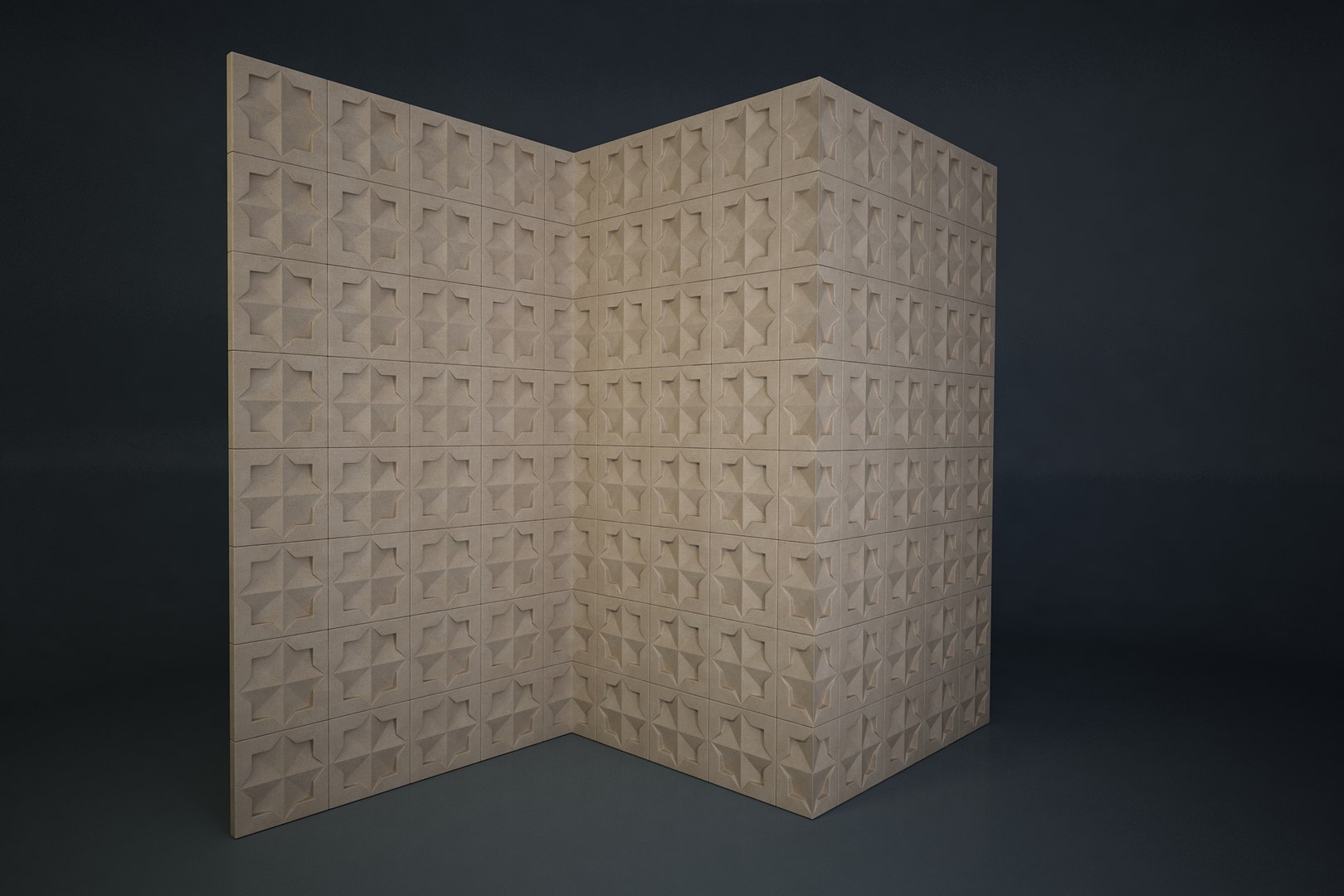 3D Pattern Wall - TurboSquid 1445281