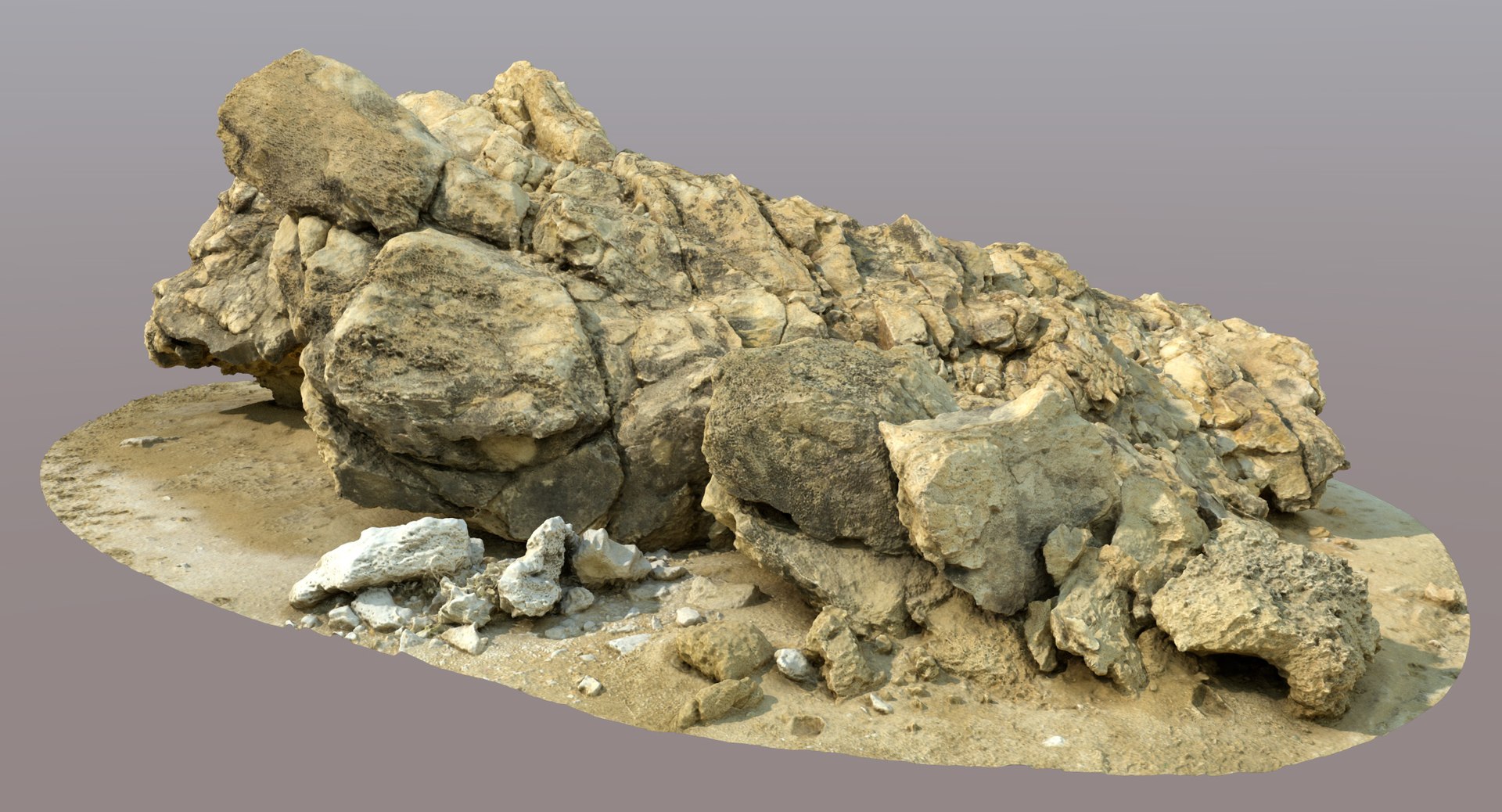 Limestone Rock 3D Model - TurboSquid 1205231