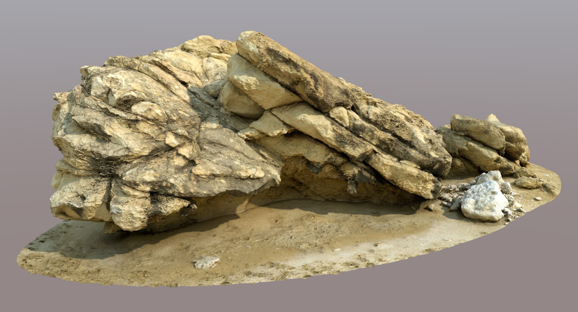 Limestone Rock 3D Model - TurboSquid 1205231