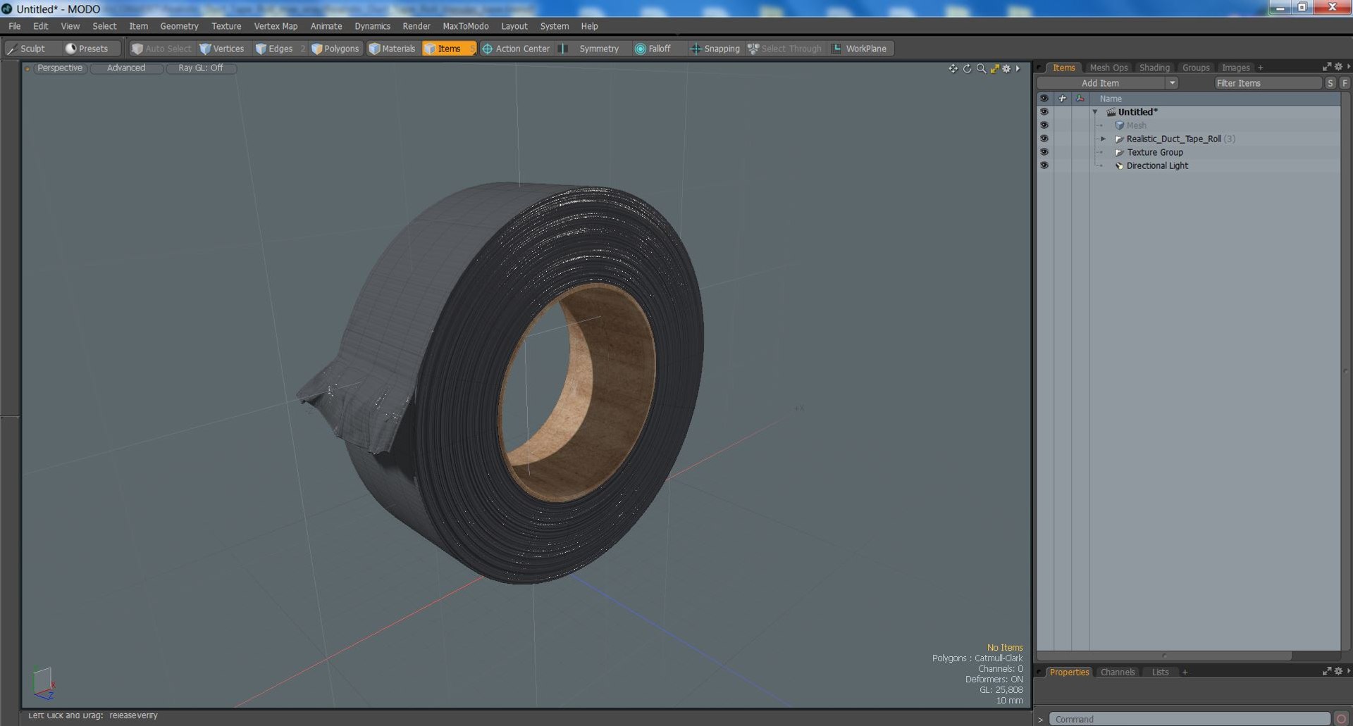 Realistic Duct Tape Roll 3D Model - TurboSquid 2208693