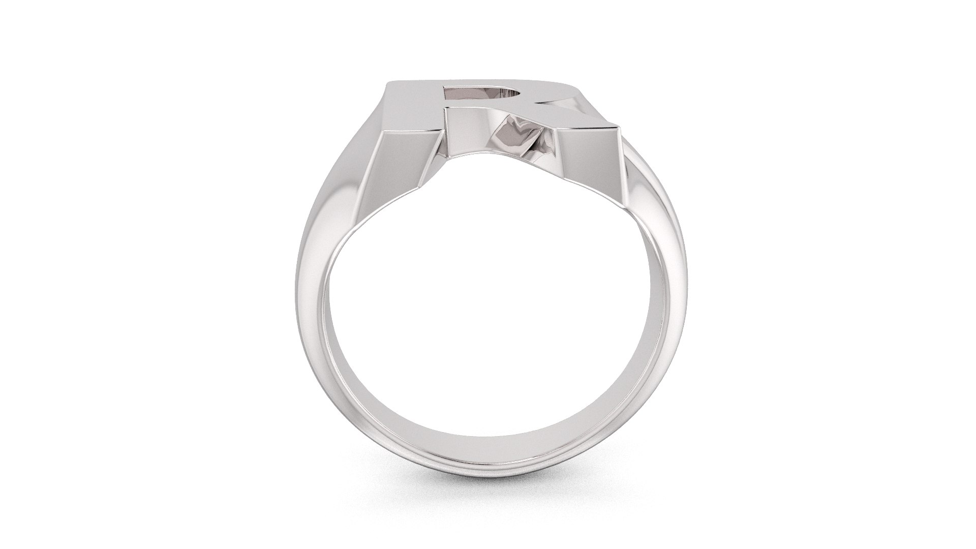 Alphabet Signet Ring R 3D - TurboSquid 2088417