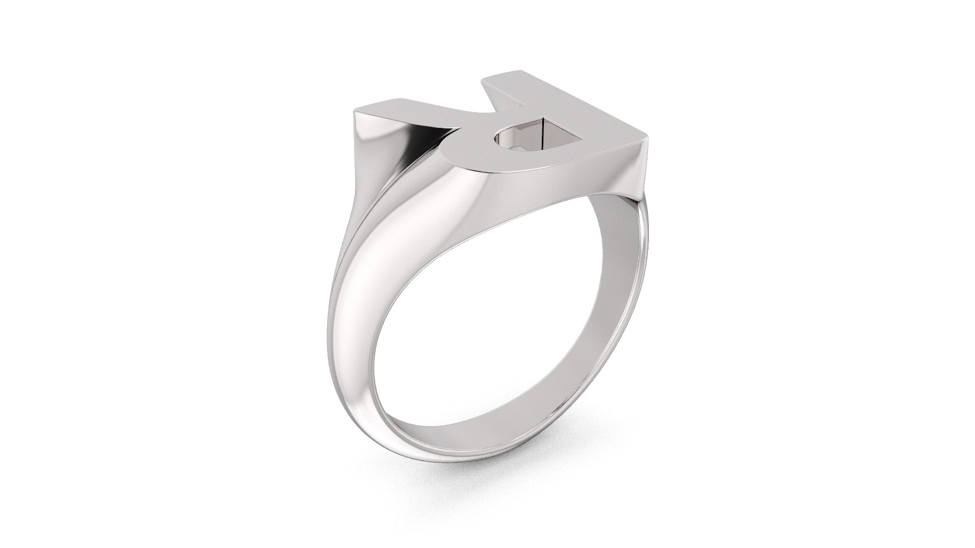 Alphabet Signet Ring R 3D - TurboSquid 2088417