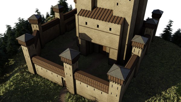 Medieval fortress 3D model - TurboSquid 1648045