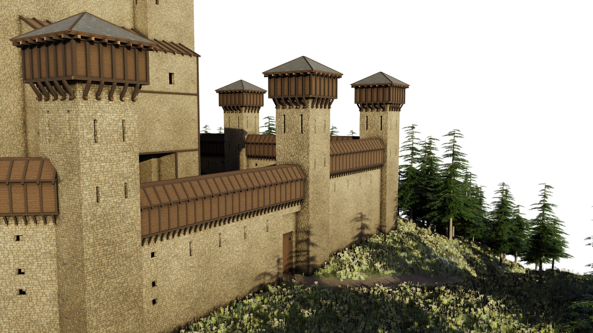 Medieval Fortress 3D Model - TurboSquid 1648045