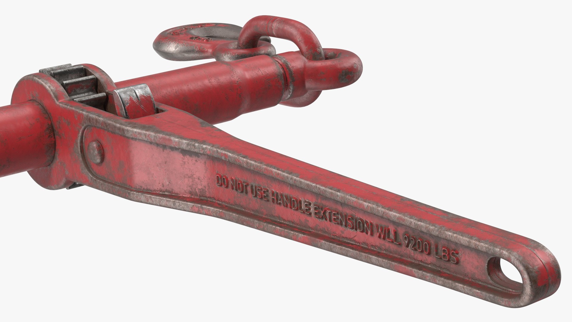 Worn Ratchet Coupling Device Red Model - TurboSquid 2268629