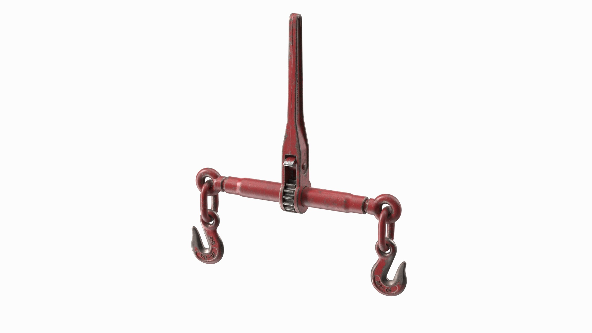 Worn Ratchet Coupling Device Red Model - TurboSquid 2268629