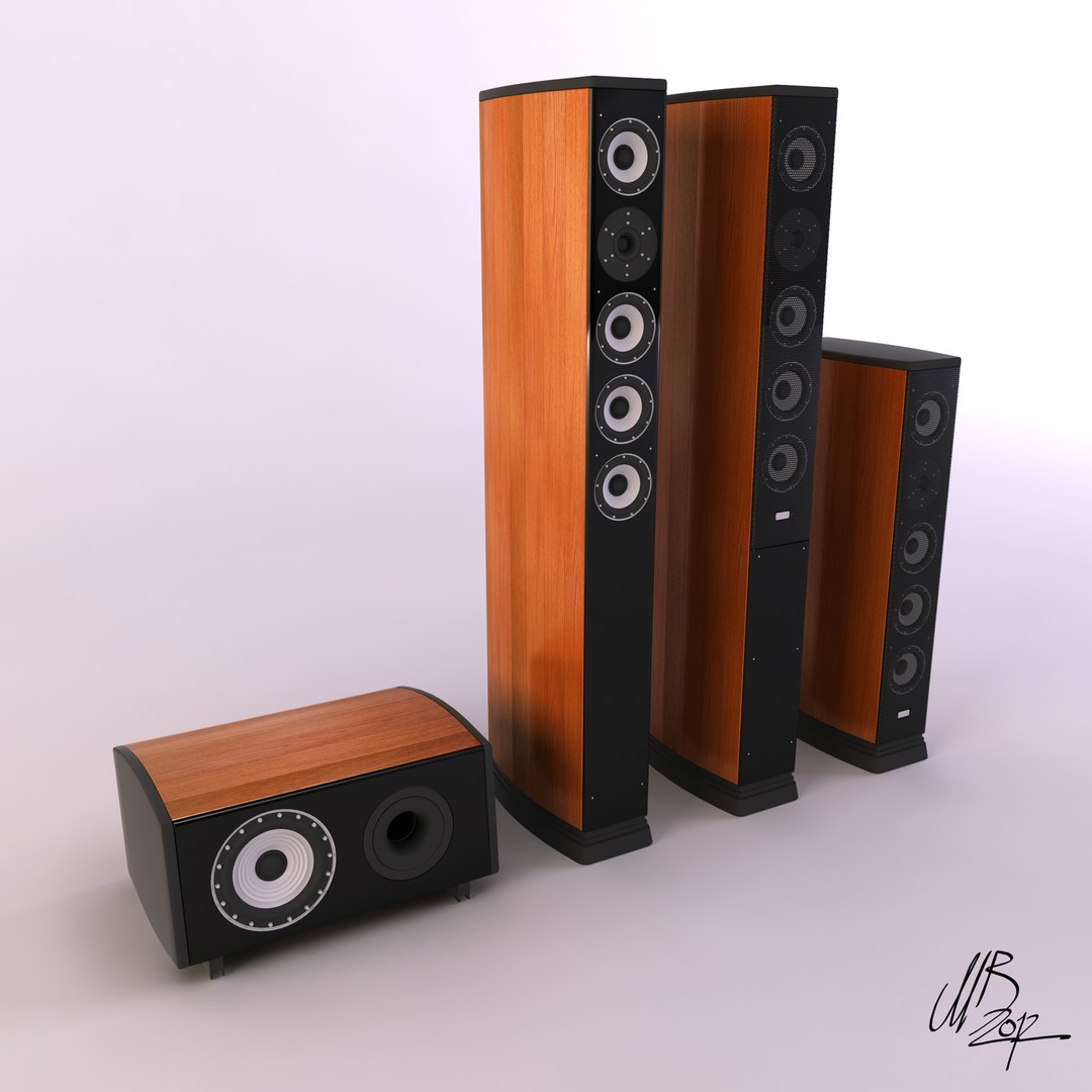 Speakers Modelled Studio Max