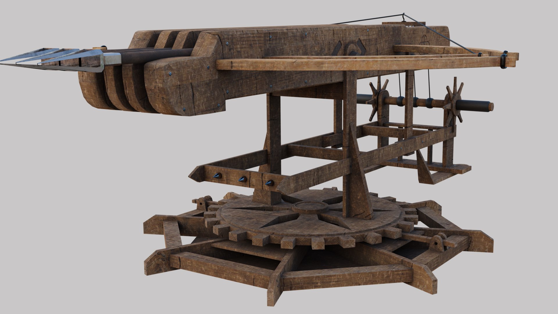 3D Ballista Weapon With PBR Textures - TurboSquid 1831152