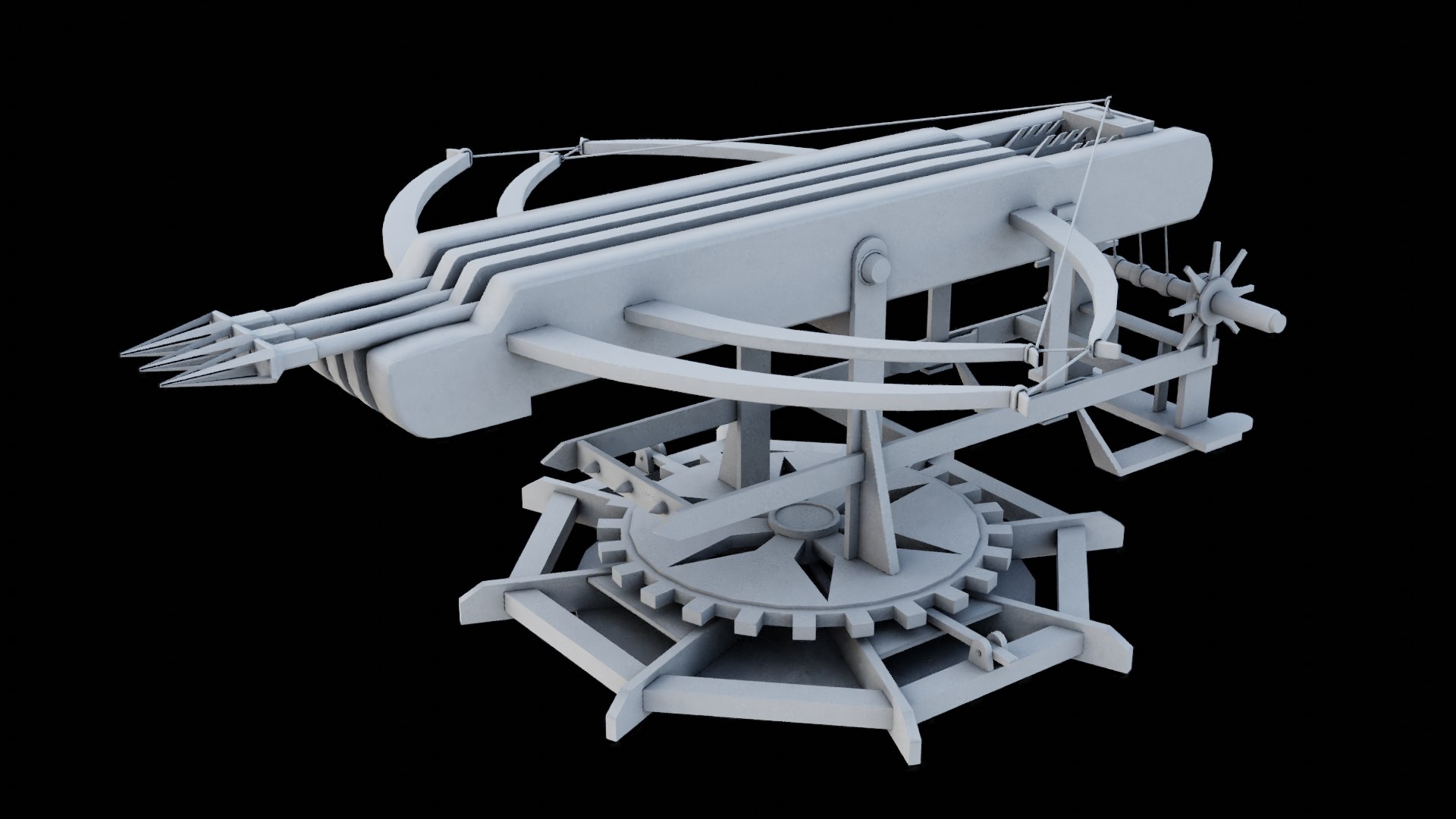 3D Ballista Weapon With PBR Textures - TurboSquid 1831152