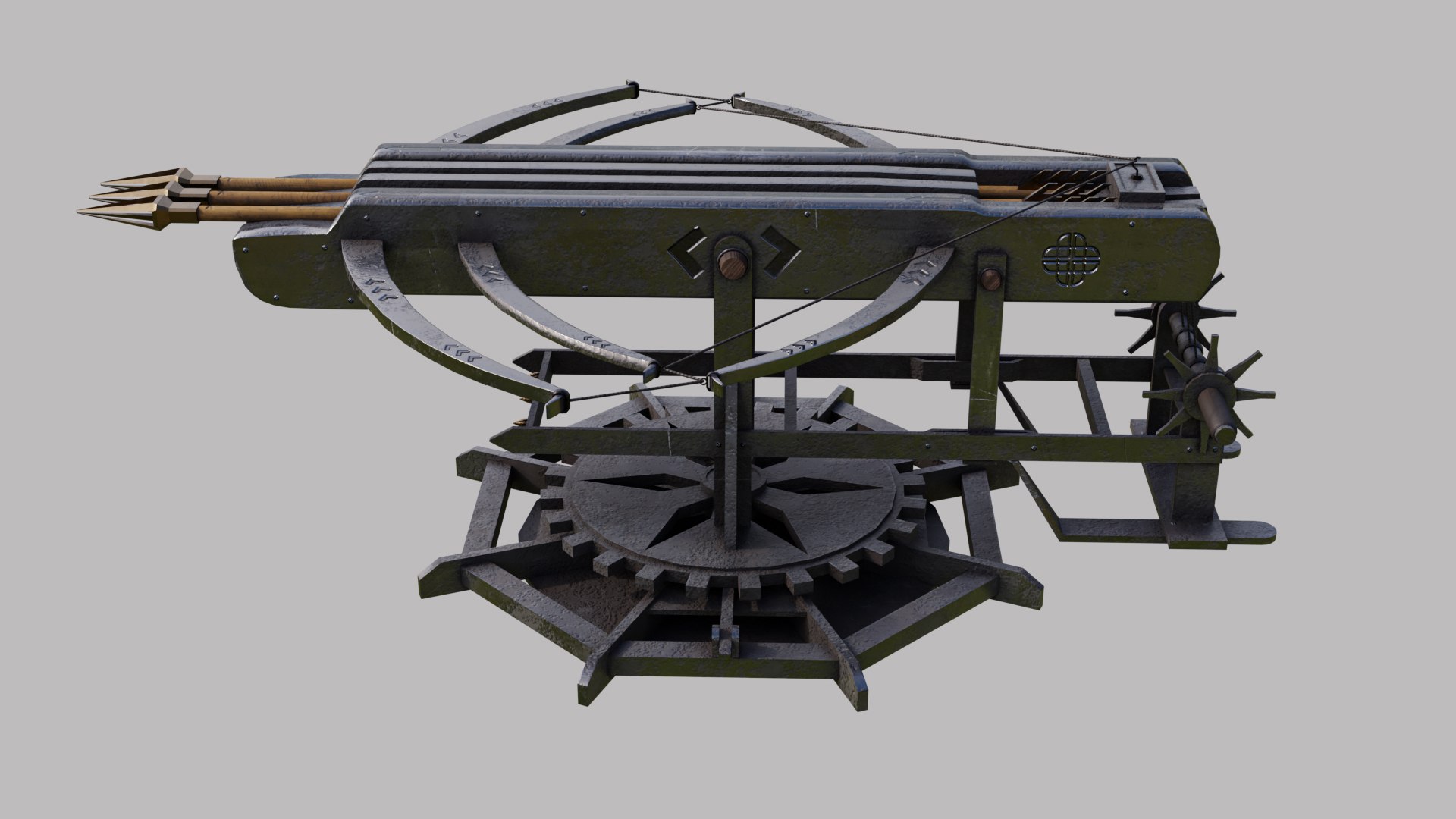 3D Ballista Weapon With PBR Textures - TurboSquid 1831152