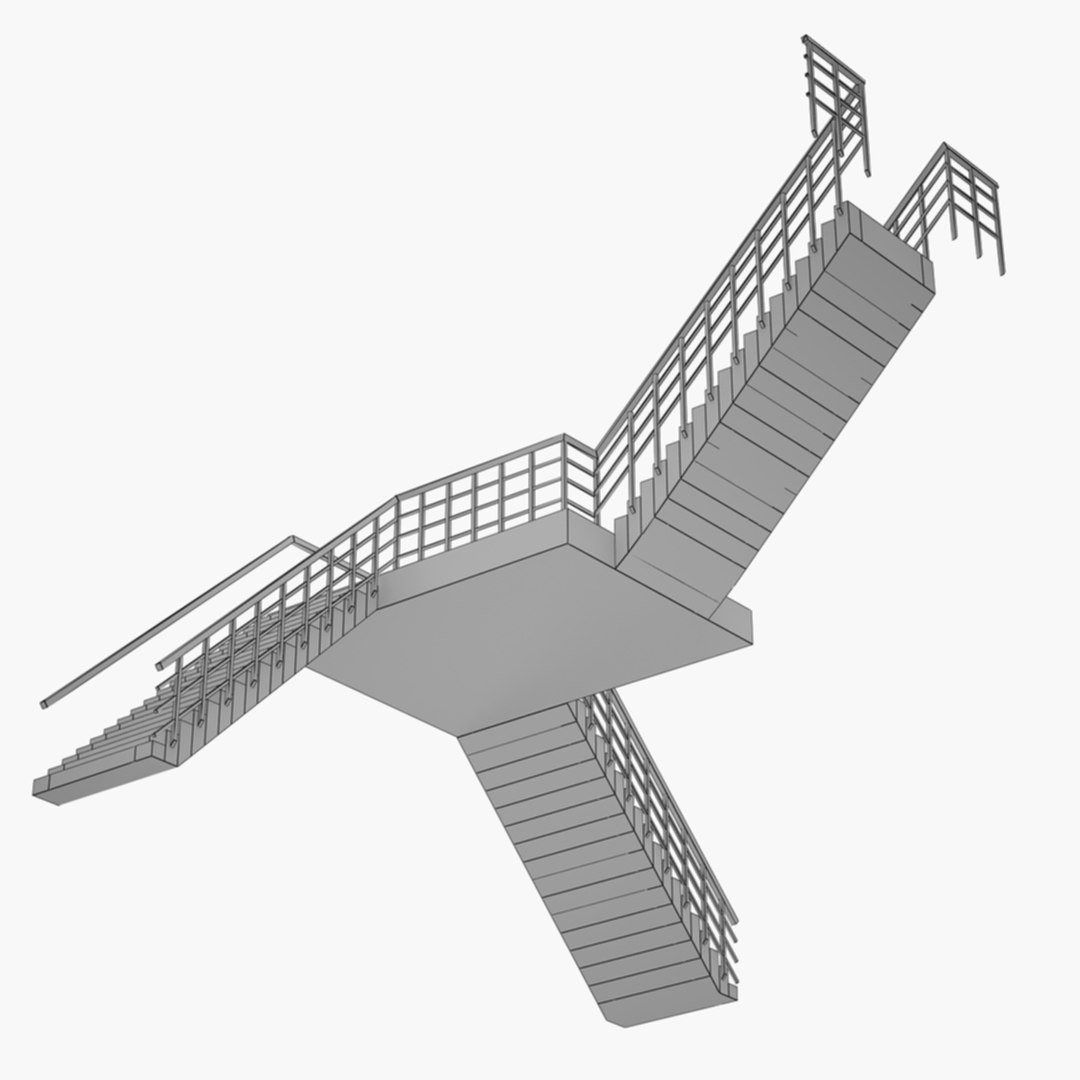Stair 08 Model - TurboSquid 1874156