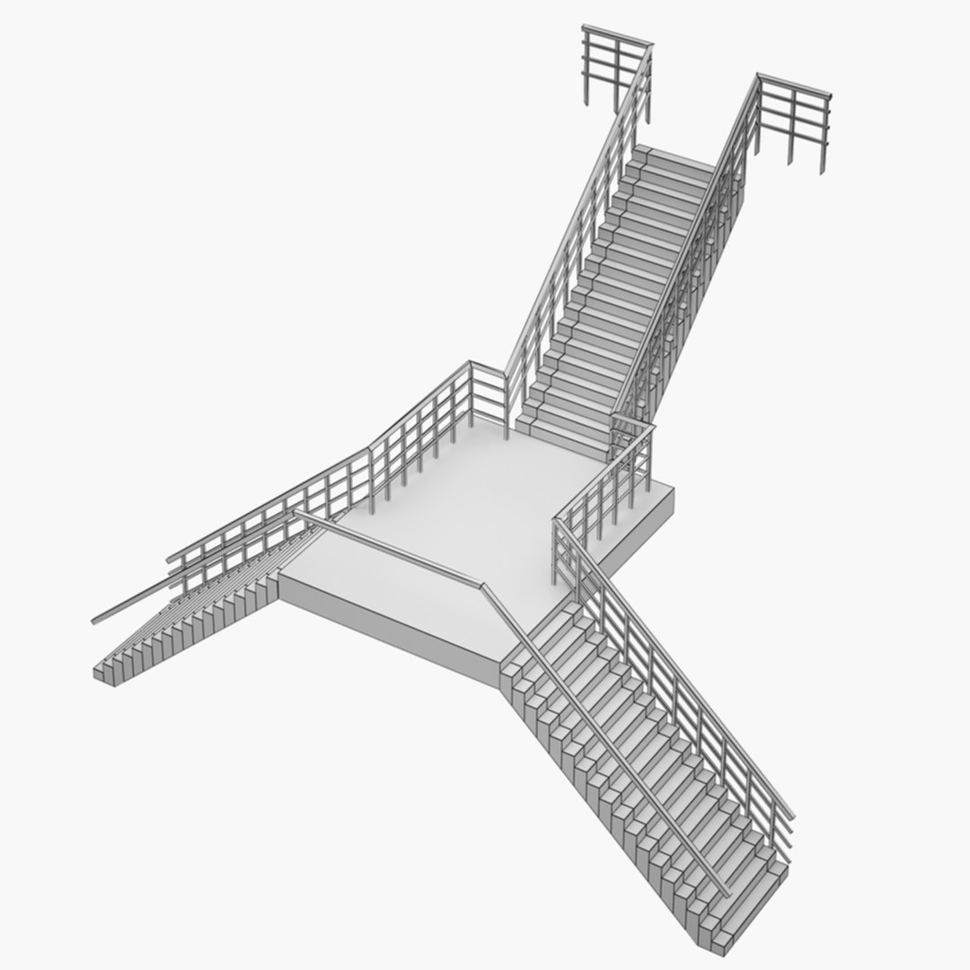 Stair 08 Model - TurboSquid 1874156