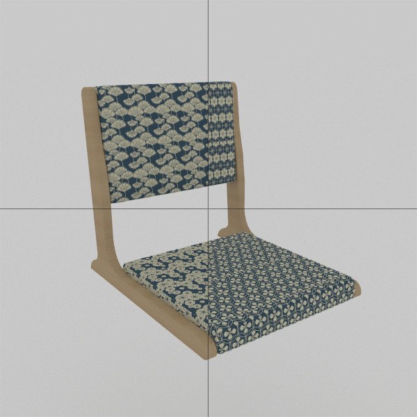 Japanese floor chair 3D model - TurboSquid 1277413