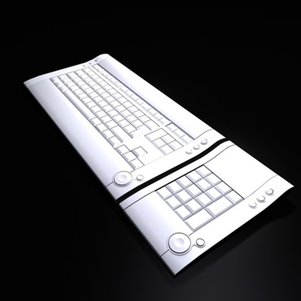 3d model logitech keyboard