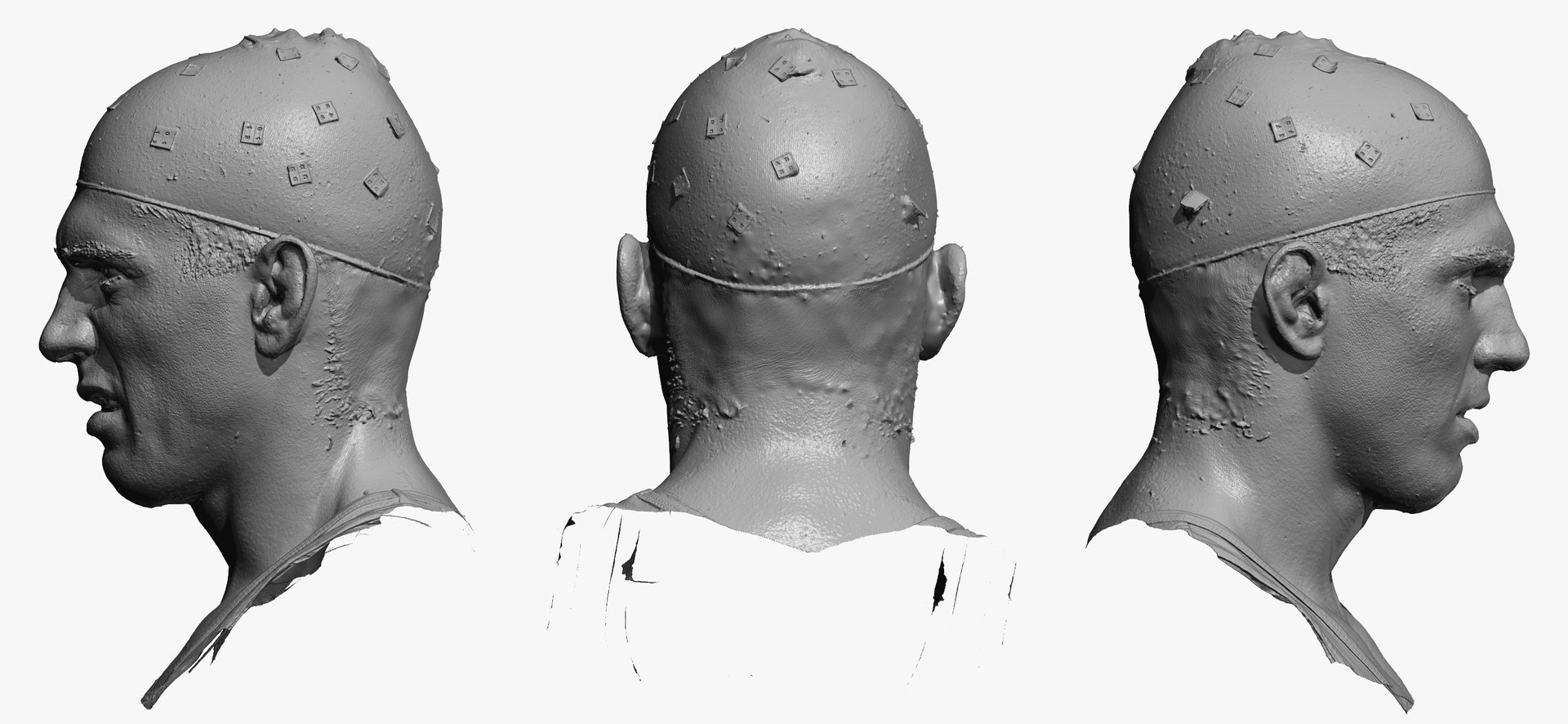 3D mike human head disgust model - TurboSquid 1625058