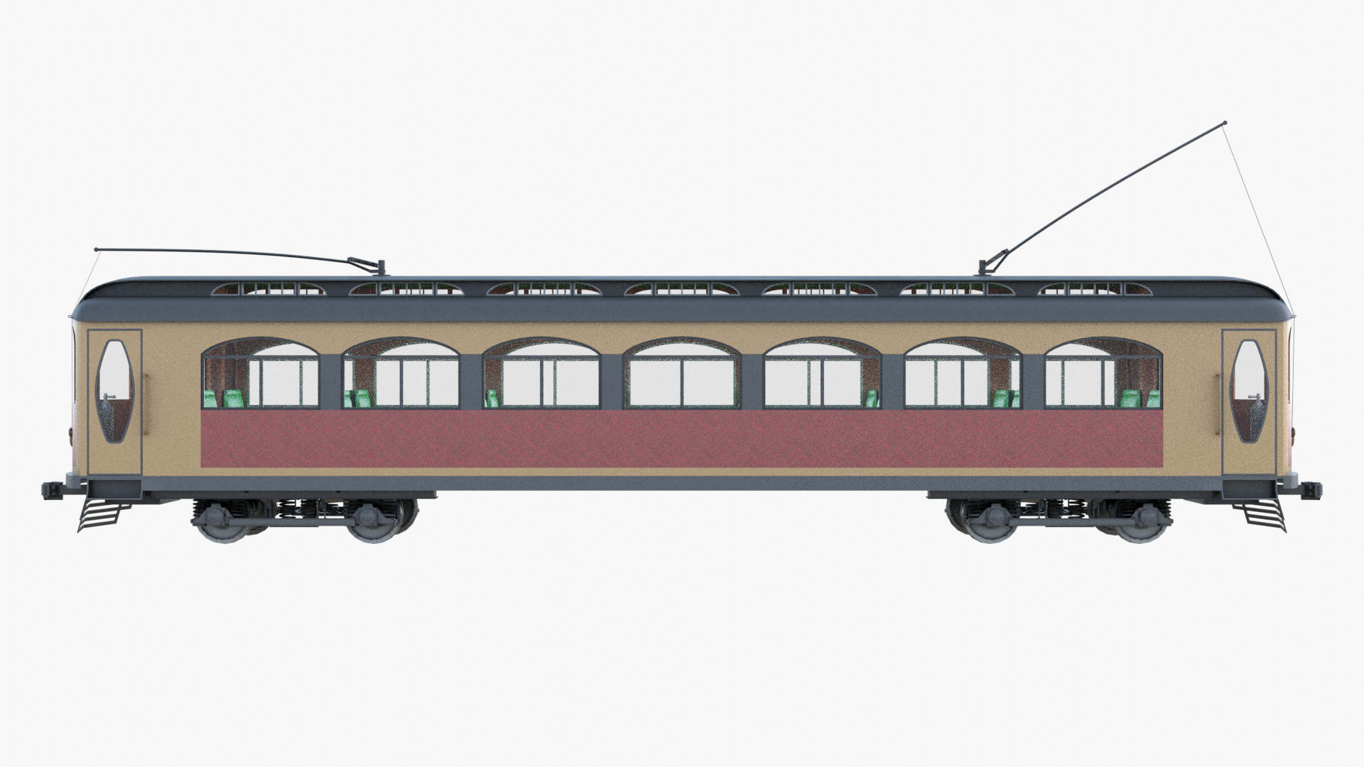 Historical Tram PBR 8K Textures 3D Model - TurboSquid 1841648