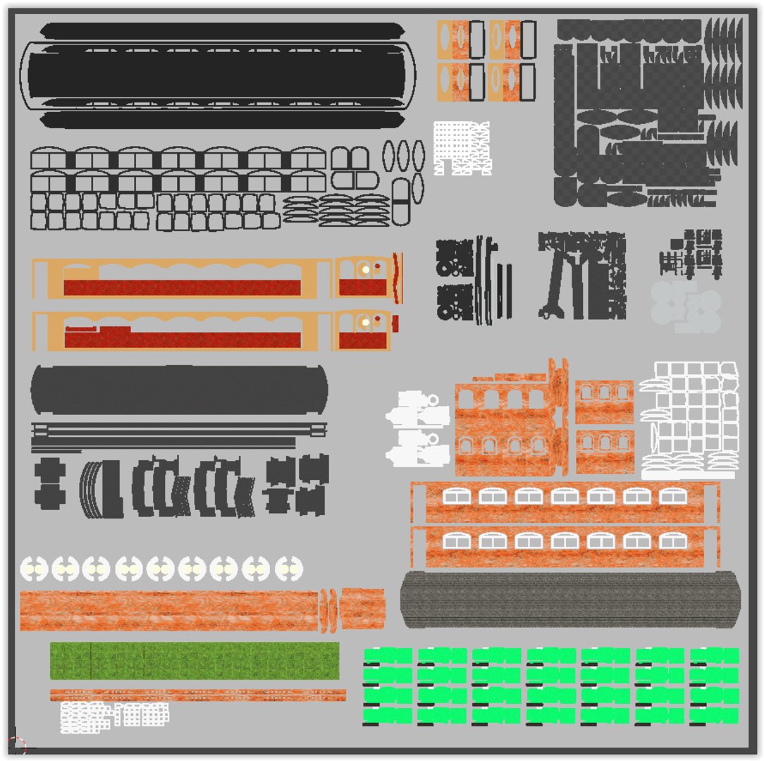 Historical Tram PBR 8K Textures 3D Model - TurboSquid 1841648