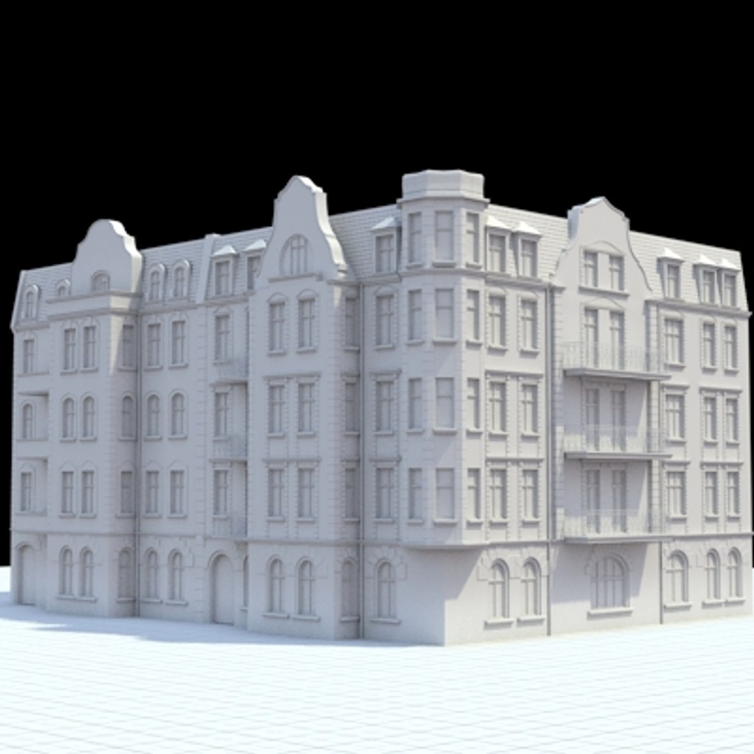 Historical Tenement House 3d Model