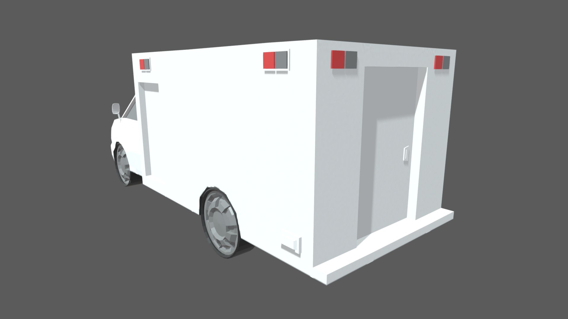 3D Low Poly Ambulance 01 model - TurboSquid 2178482