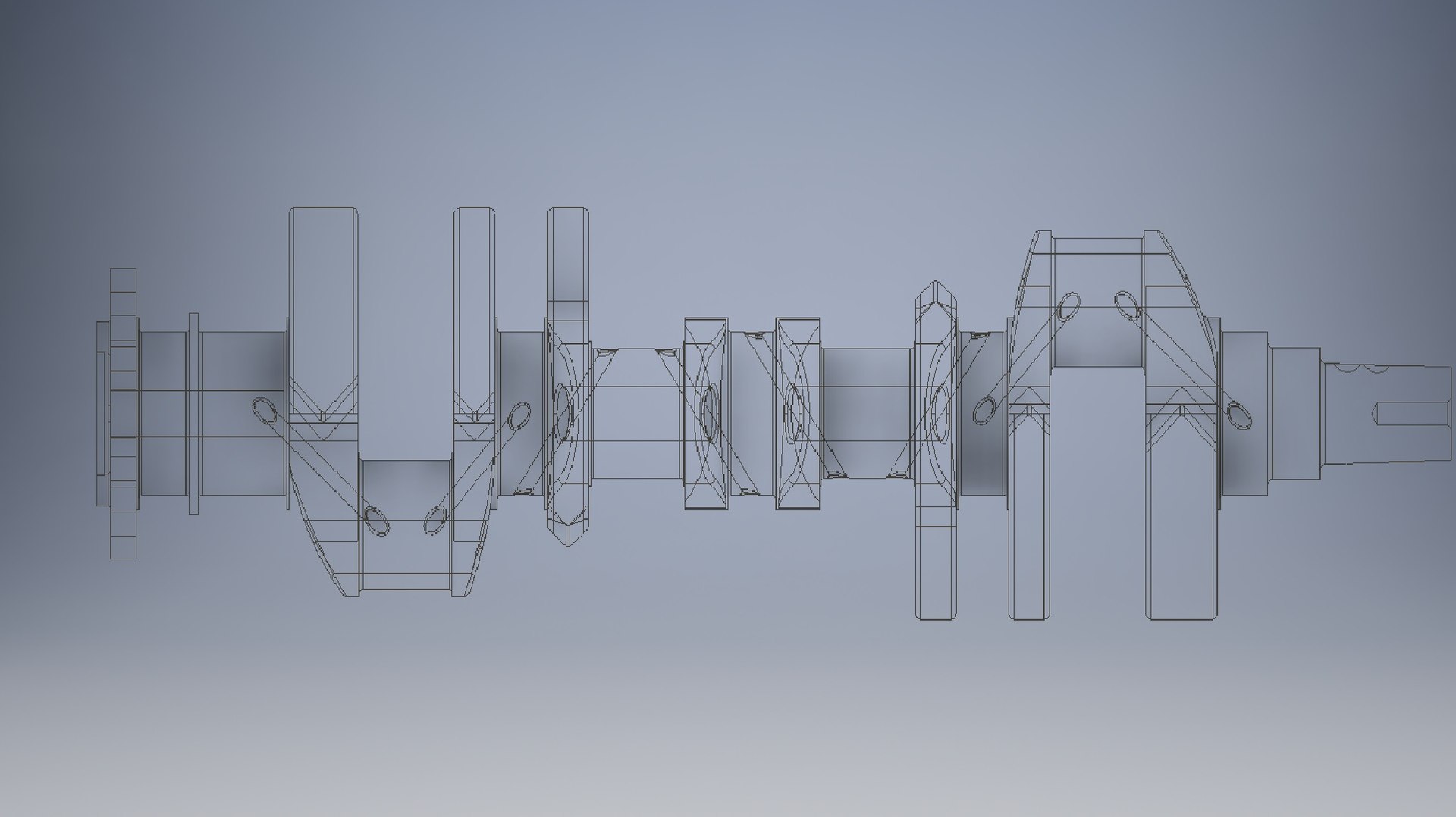 3D Engine Crankshaft Assy - TurboSquid 2316960