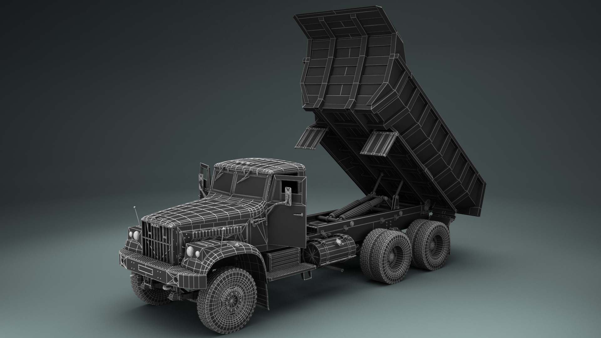 3ds Max Soviet Truck Kraz 256b
