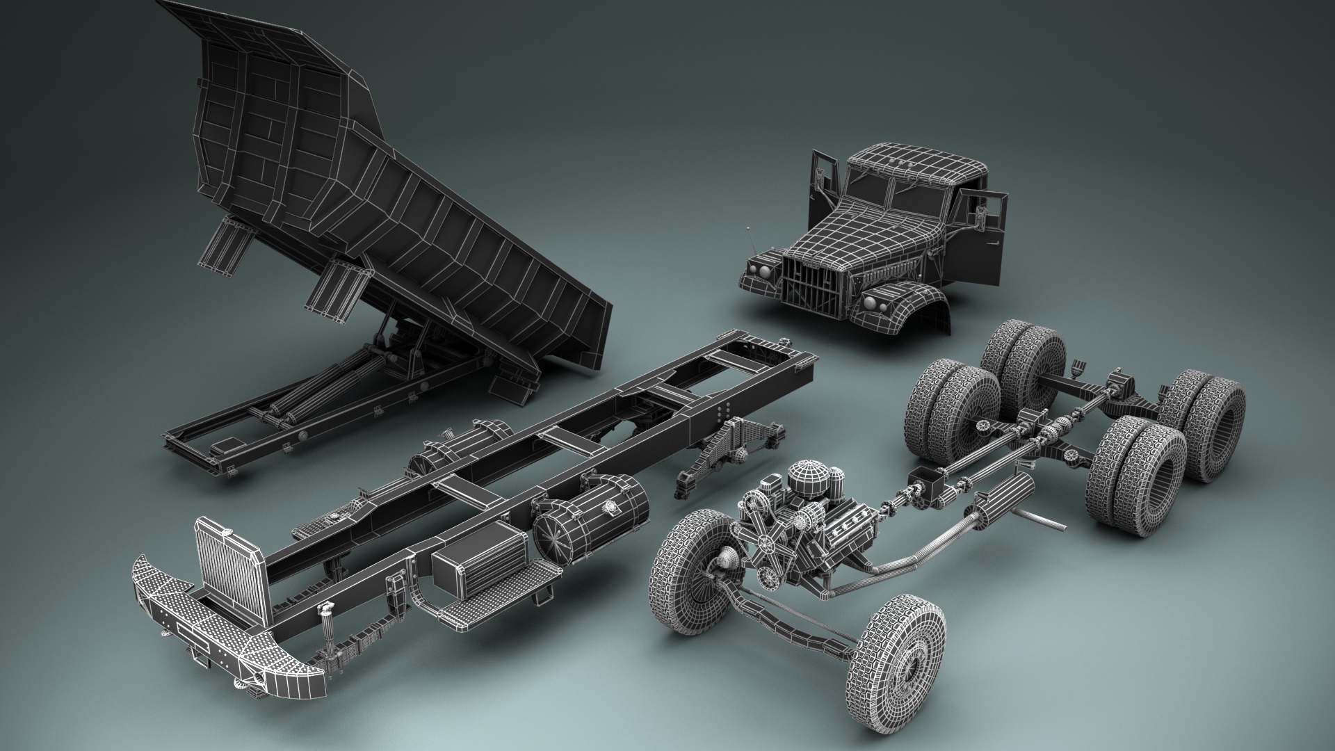 3ds Max Soviet Truck Kraz 256b