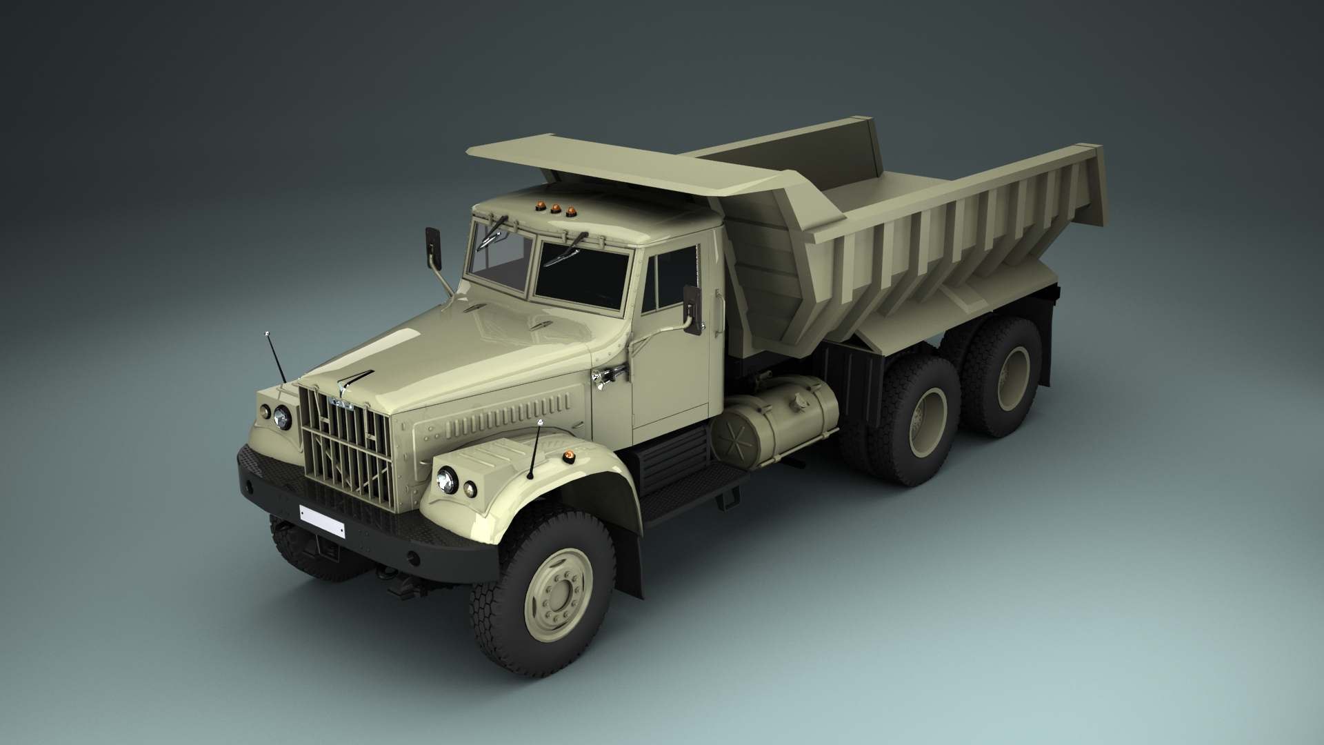 3ds Max Soviet Truck Kraz 256b