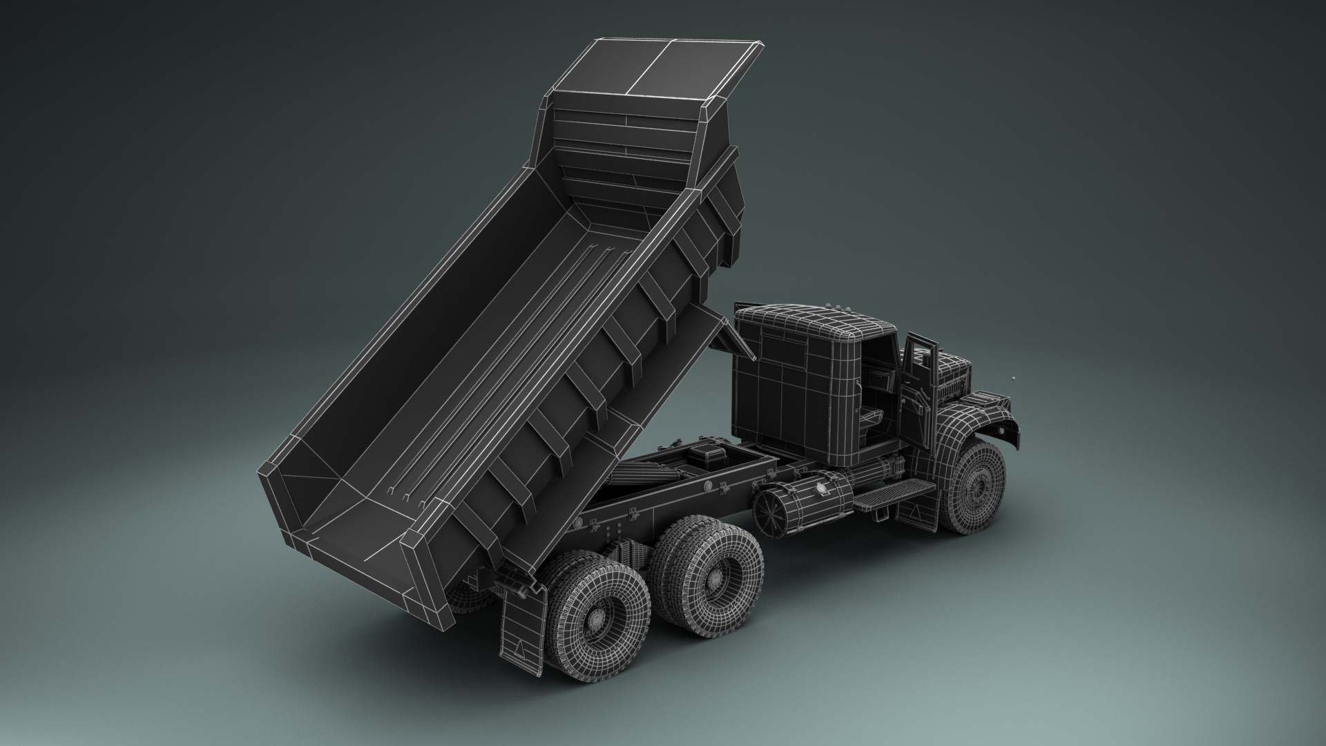 3ds Max Soviet Truck Kraz 256b
