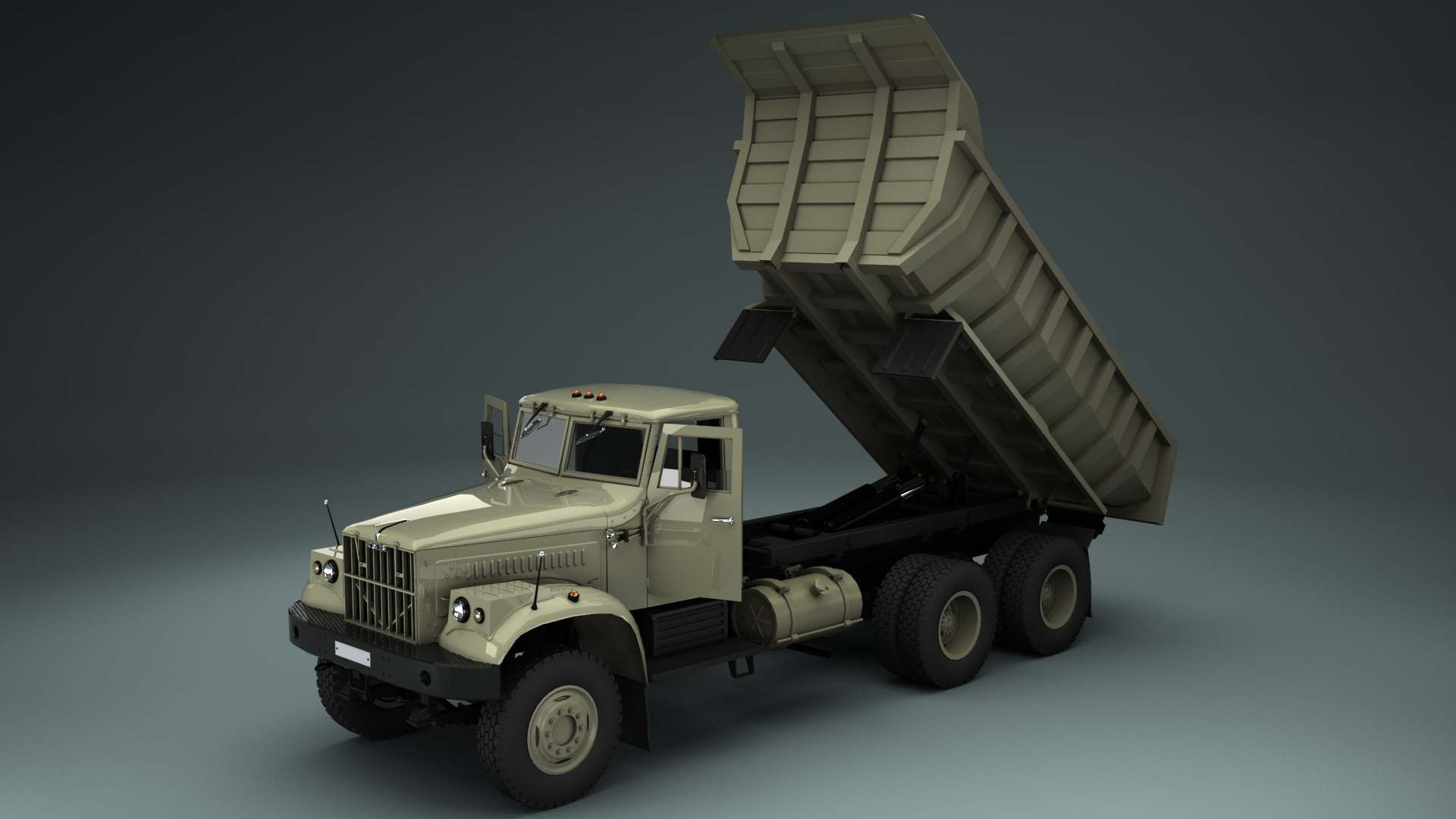 3ds Max Soviet Truck Kraz 256b