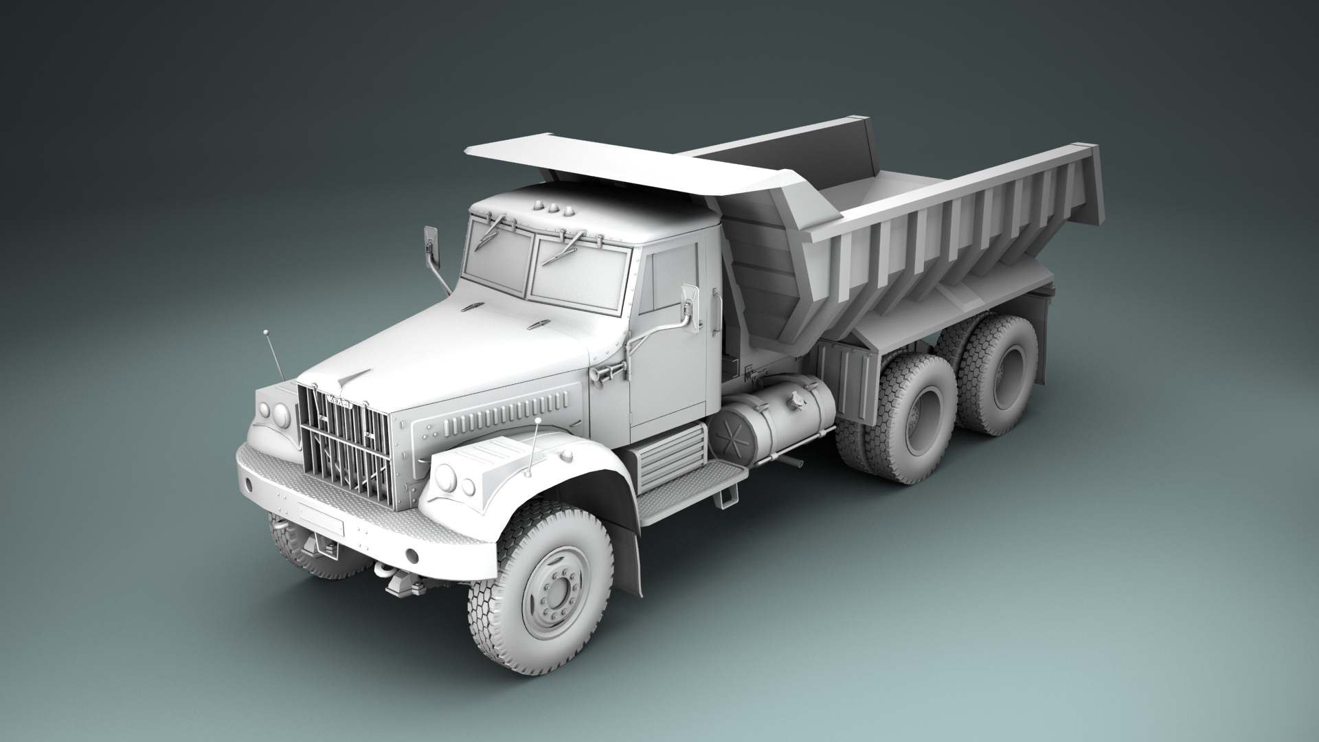 3ds Max Soviet Truck Kraz 256b