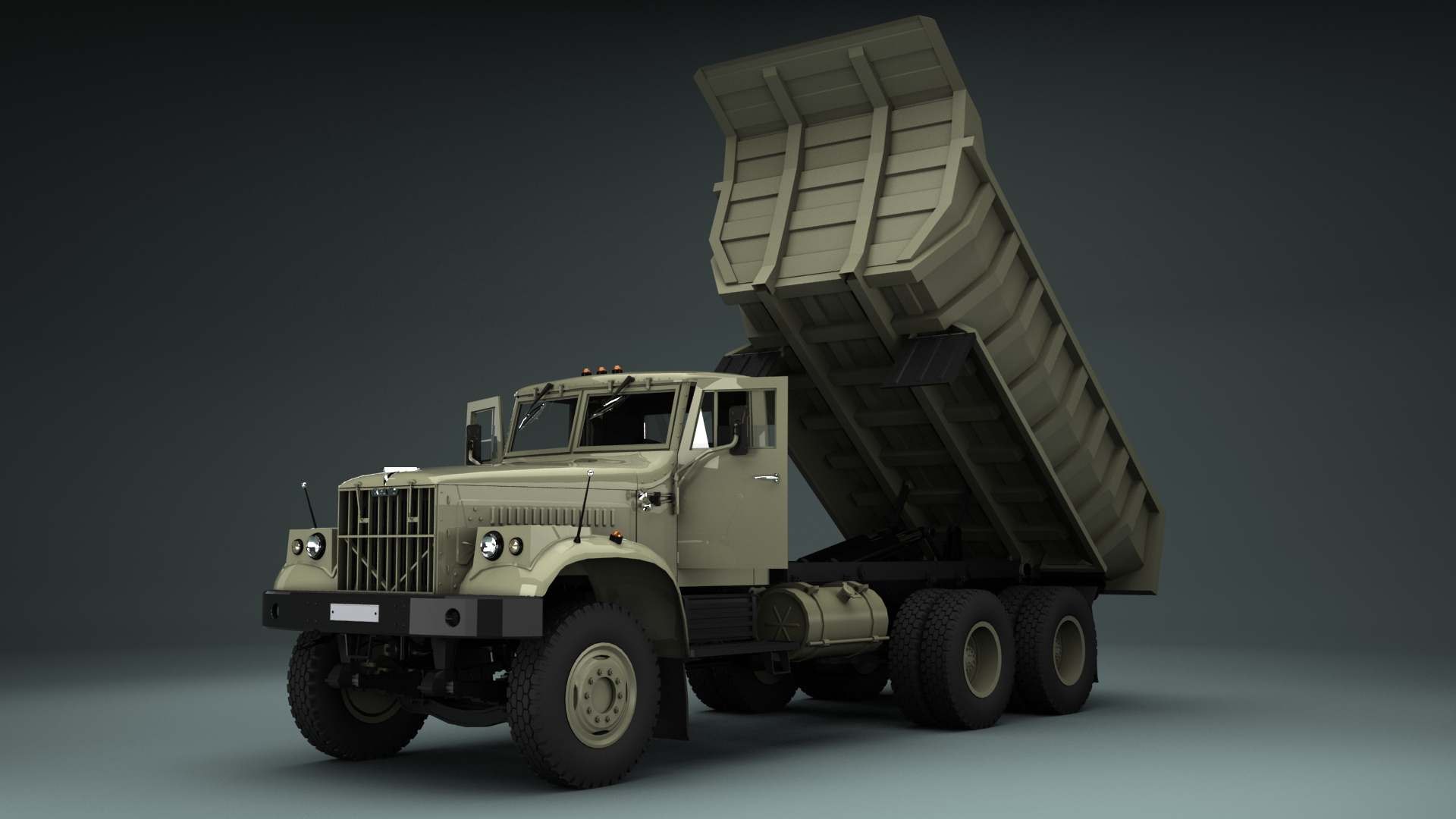 3ds Max Soviet Truck Kraz 256b