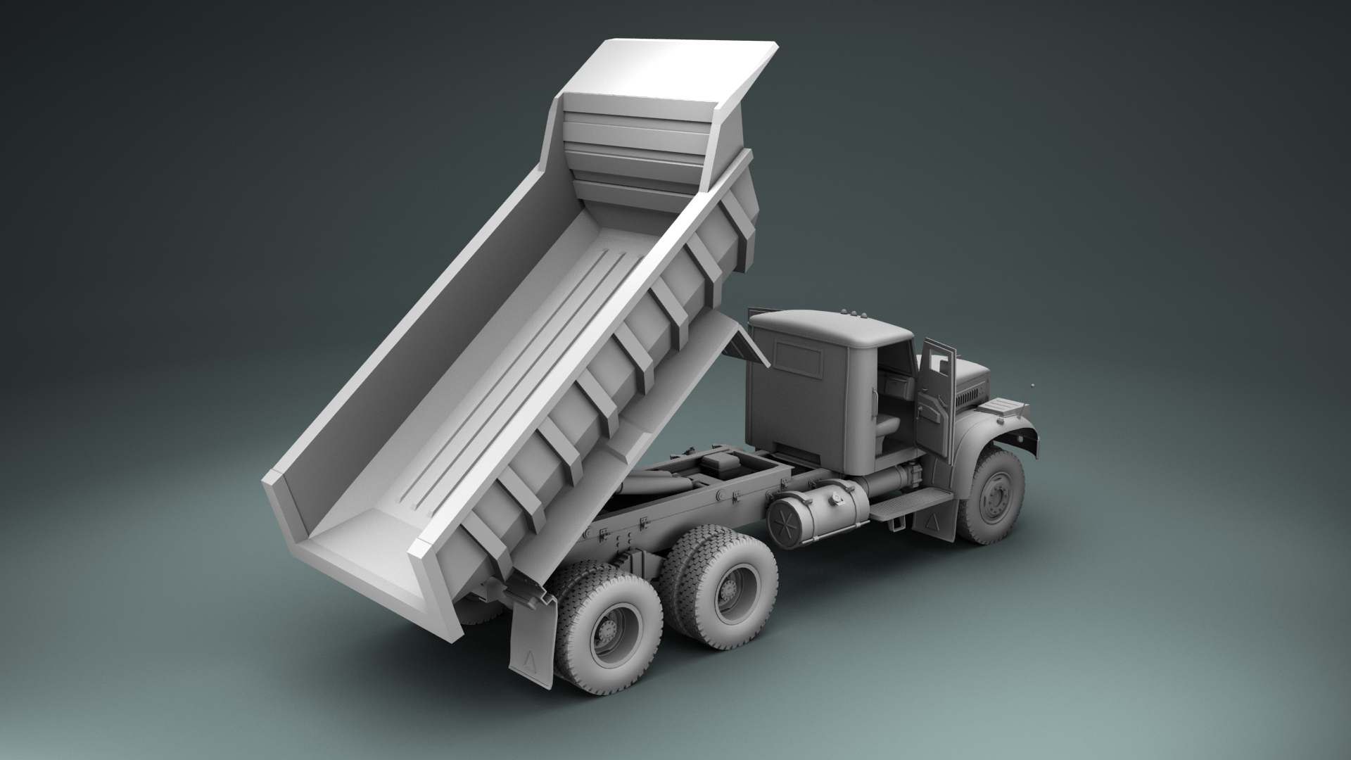 3ds Max Soviet Truck Kraz 256b