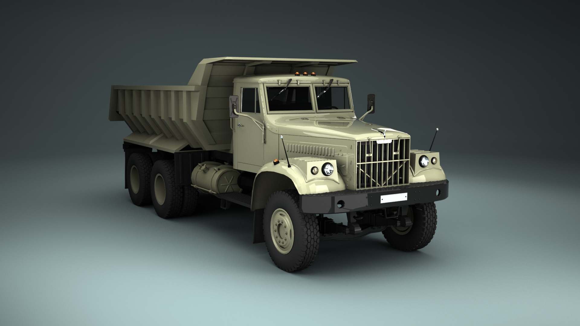 3ds Max Soviet Truck Kraz 256b